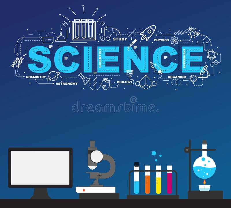 Science Laboratory with High Technology Infographic Design Stock ...