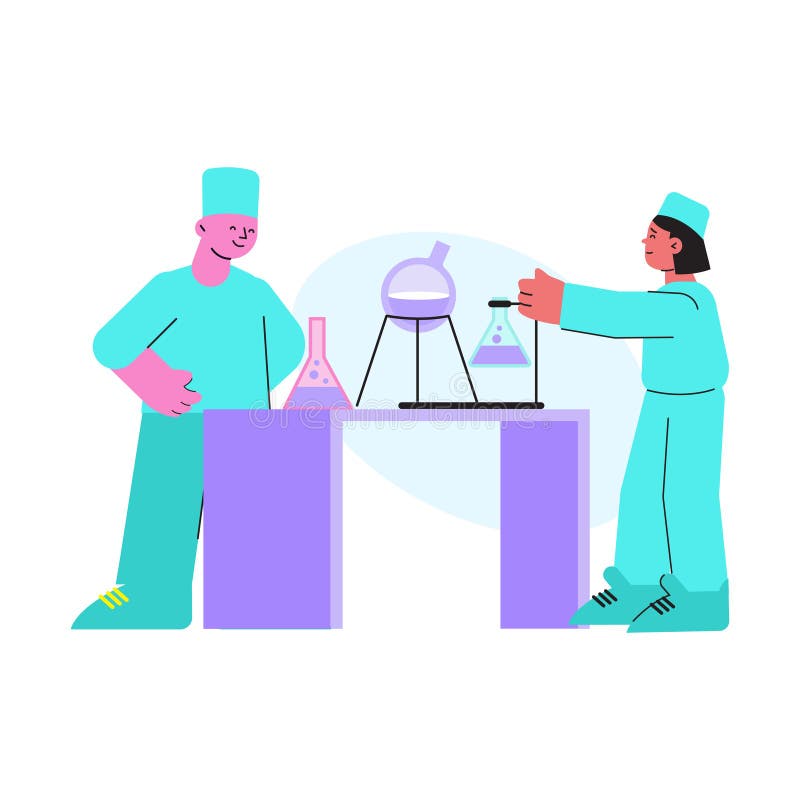 Science Laboratory Illustration Stock Vector - Illustration of concept ...