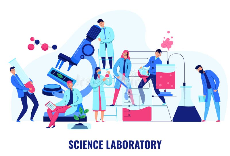 Science Laboratory Equipment Horizontal Banners Stock Vector ...