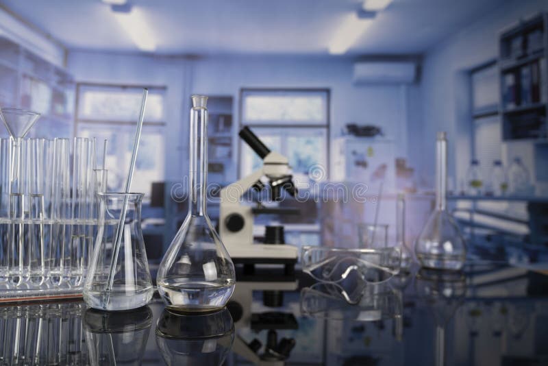 Science Experiment Concept Background - Laboratory. Stock Photo - Image ...