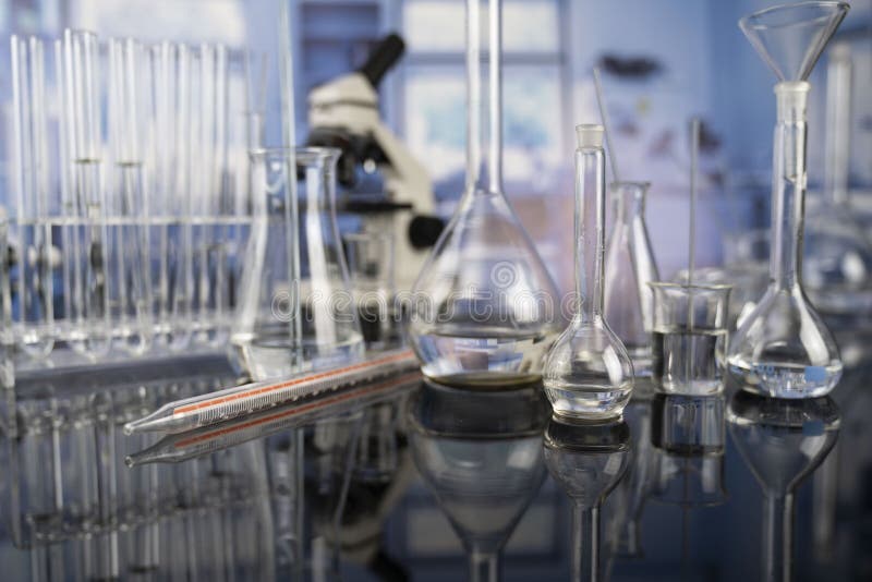 Science Laboratory Interior. Science Experiment. Stock Photo - Image of ...