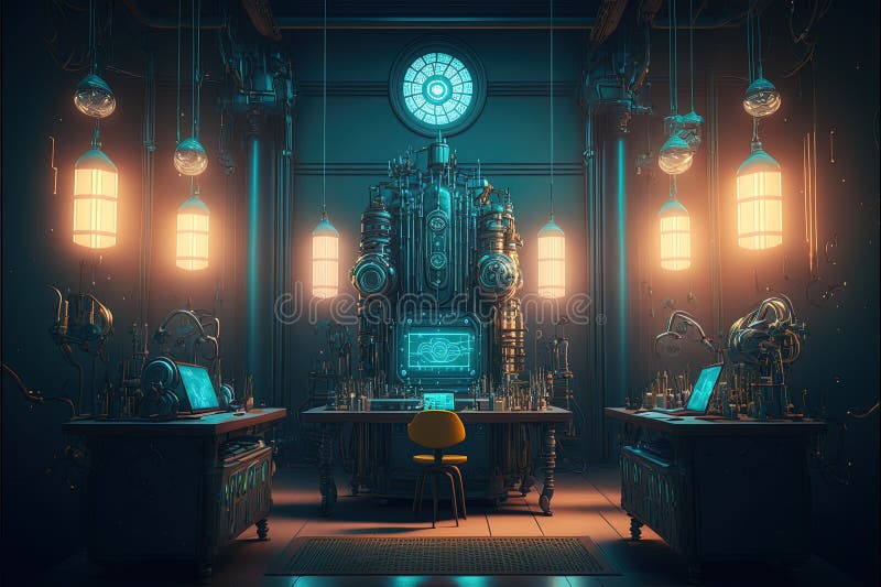 Evil Science Lab Stock Illustrations – 222 Evil Science Lab Stock ...