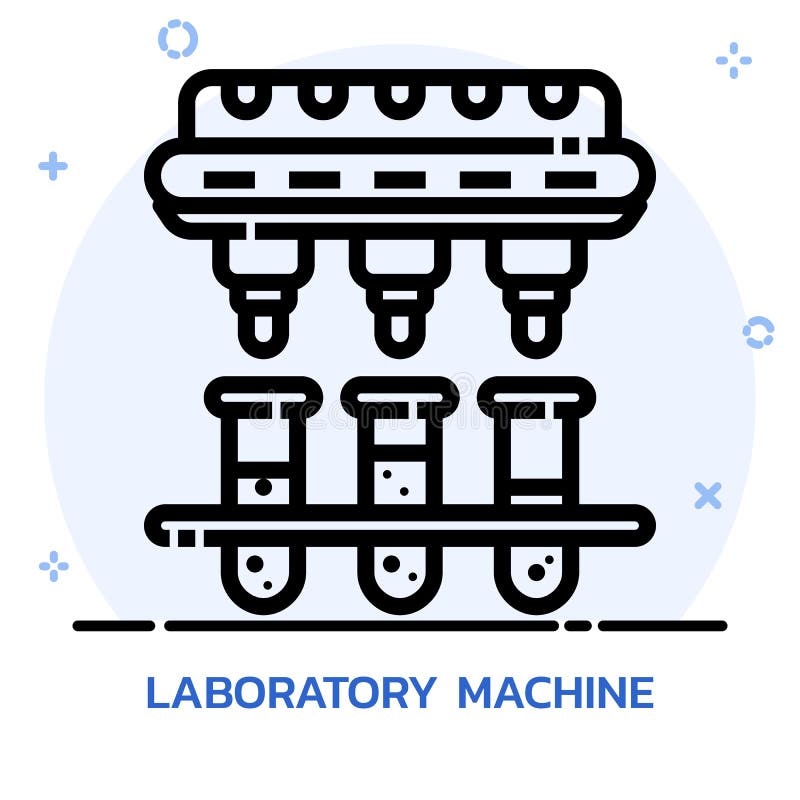 Science Laboratory Machine Learning Flat Style Stock Vector ...