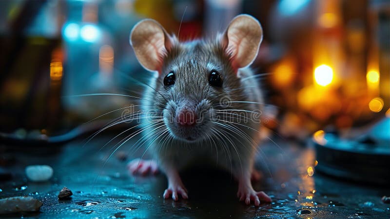 Science Laboratory Rat, Testing Mouse Stock Illustration - Illustration ...