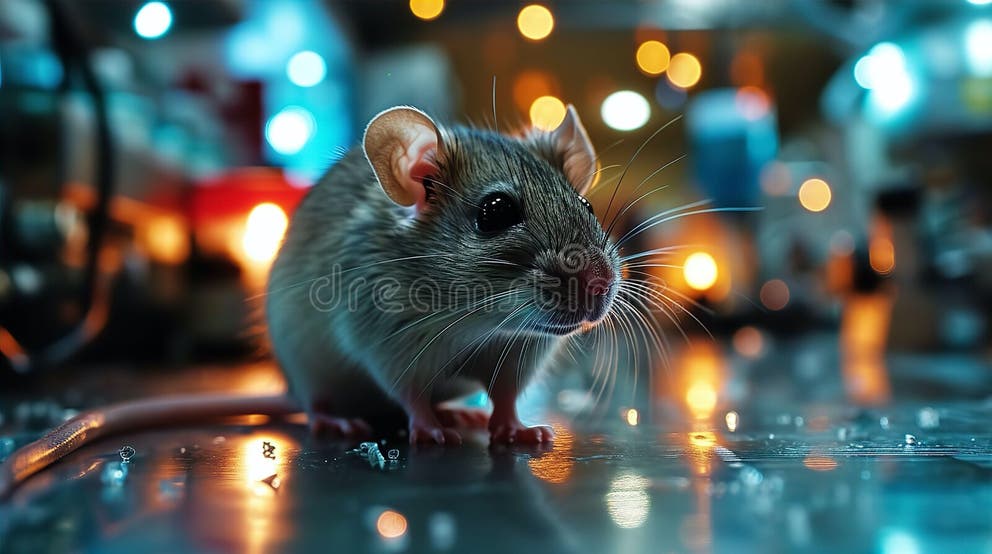 Science Laboratory Rat, Testing Mouse Stock Illustration - Illustration ...