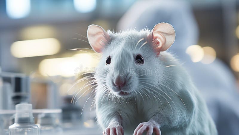 Science Laboratory Rat, Testing Mouse Stock Illustration - Illustration ...