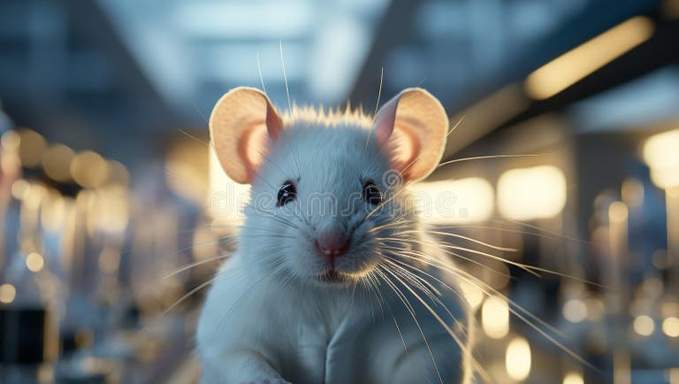 Science Laboratory Rat, Testing Mouse Stock Illustration - Illustration ...