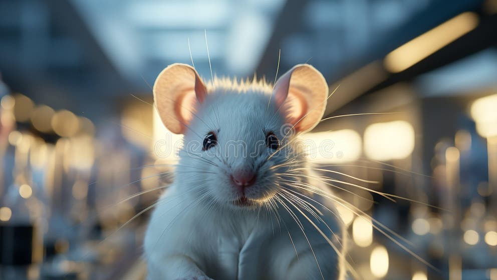 Science Laboratory Rat, Testing Mouse Stock Illustration - Illustration ...