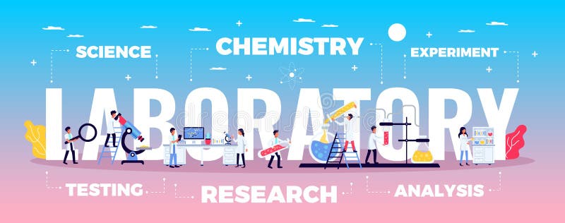 Science Laboratory Research Composition Stock Vector - Illustration of ...