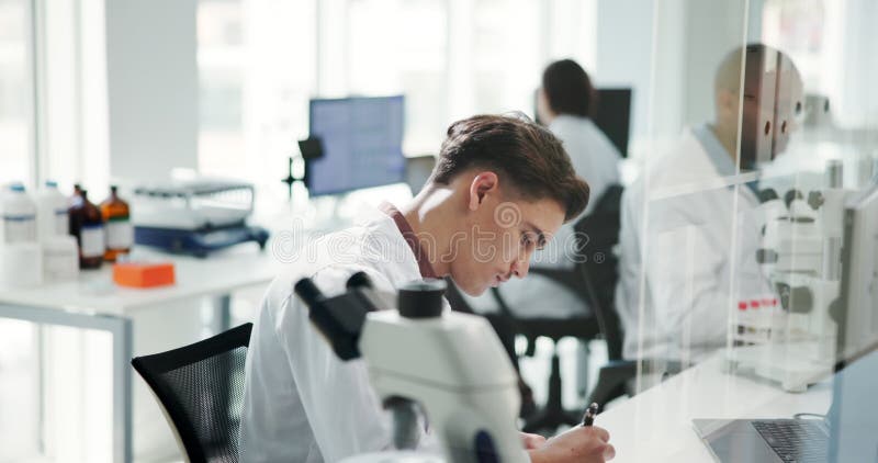 Science, Laboratory and Research with Man, Notes and Microscope Data ...