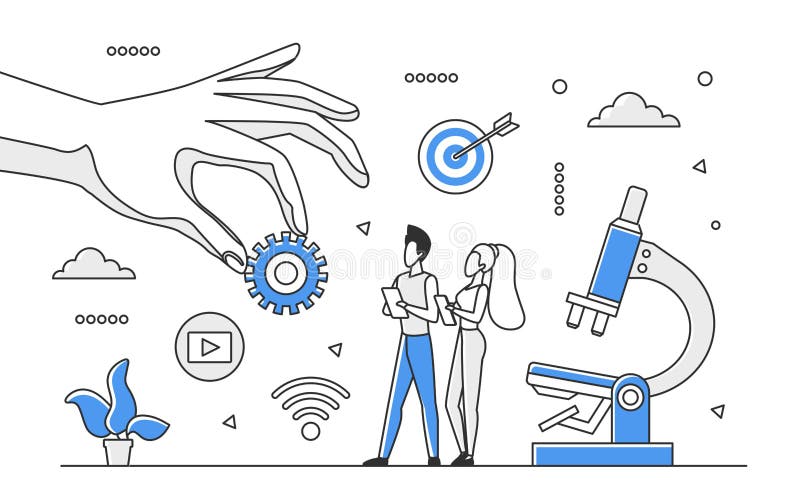 Science Laboratory Research Technical Process Stock Illustration ...