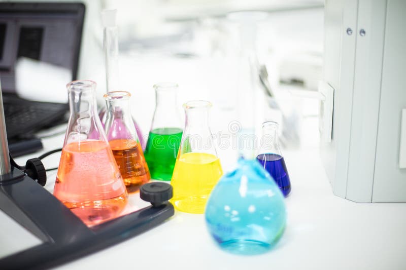 Science Laboratory Test Tubes, Chemical Laboratory Equipment. . Stock ...