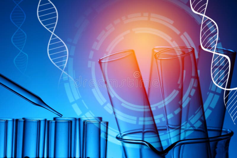 Science Laboratory Test Tubes , Lab Equipment for Research New M Stock ...