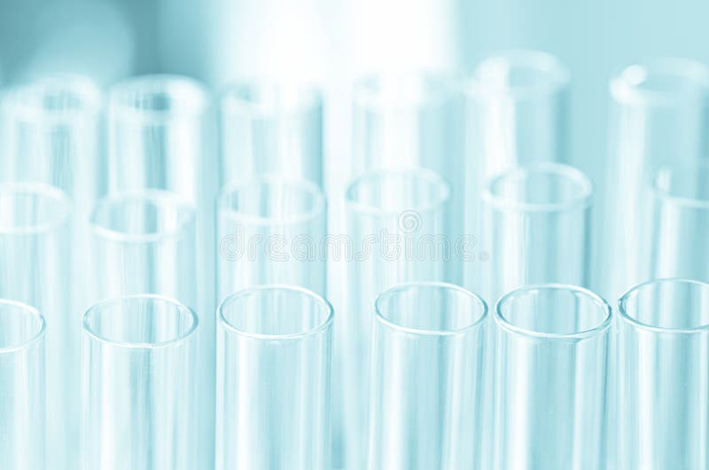 Science Laboratory Test Tubes in Clear Tone Stock Photo - Image of ...