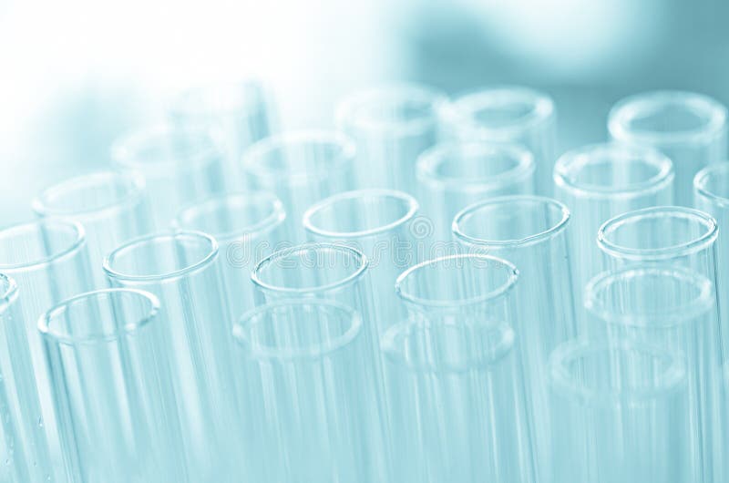 Science Laboratory Test Tubes in Clear Tone Stock Photo - Image of ...