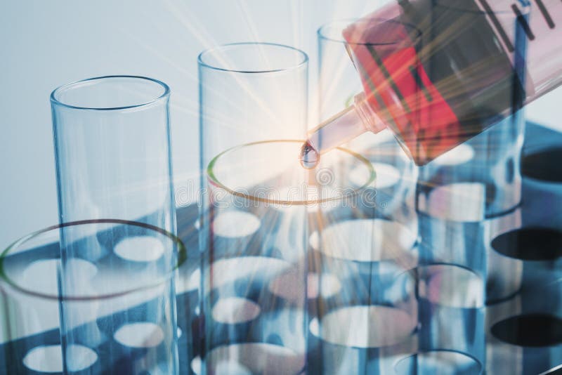 Laboratory Test Tube and Chemical Formula Background , Science Stock ...