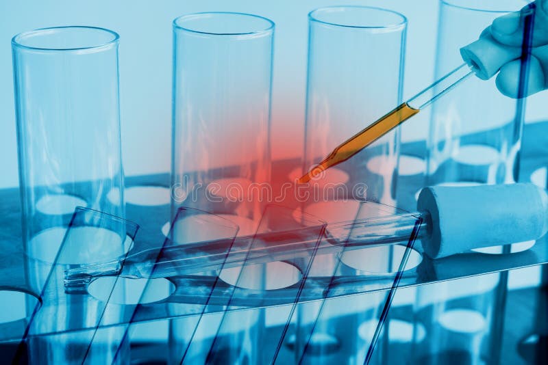 Laboratory Test Tube and Chemical Formula Background , Science Stock ...