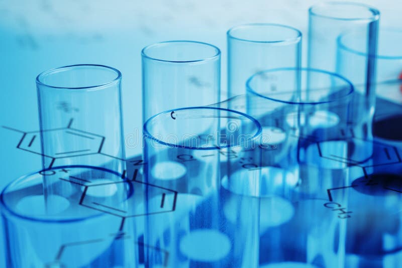 Laboratory Test Tube and Chemical Formula Background , Science Stock ...