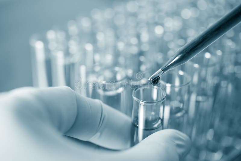 Science Laboratory Test Tubes , Laboratory Equipment Stock Photo ...