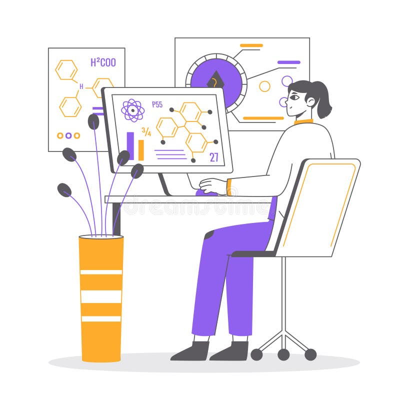 Science Laboratory Worker, Scientists Character Medical Research ...