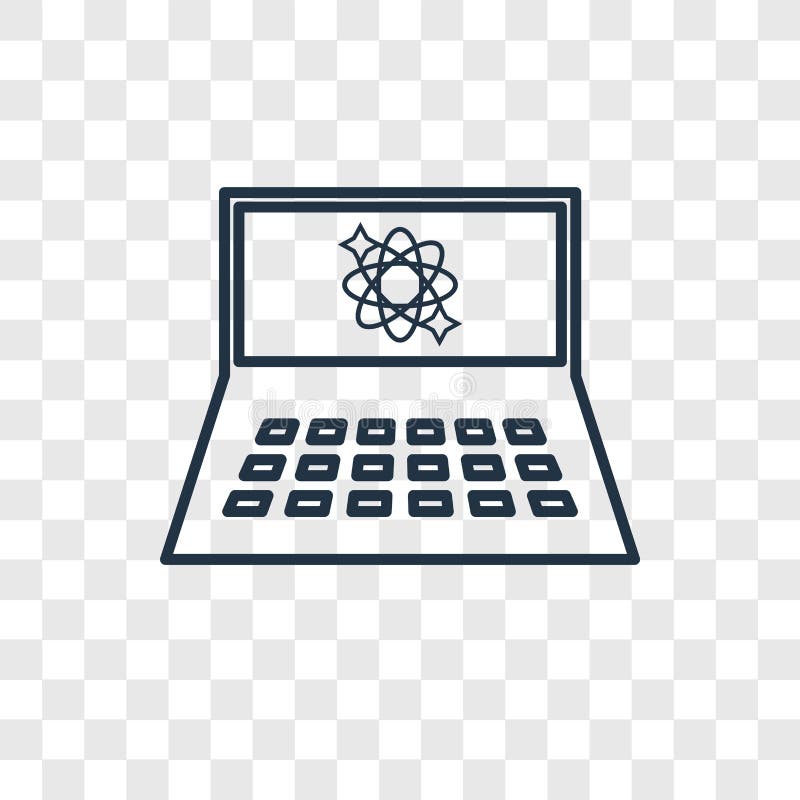 Science Concept Vector Linear Icon Isolated on Transparent Background ...