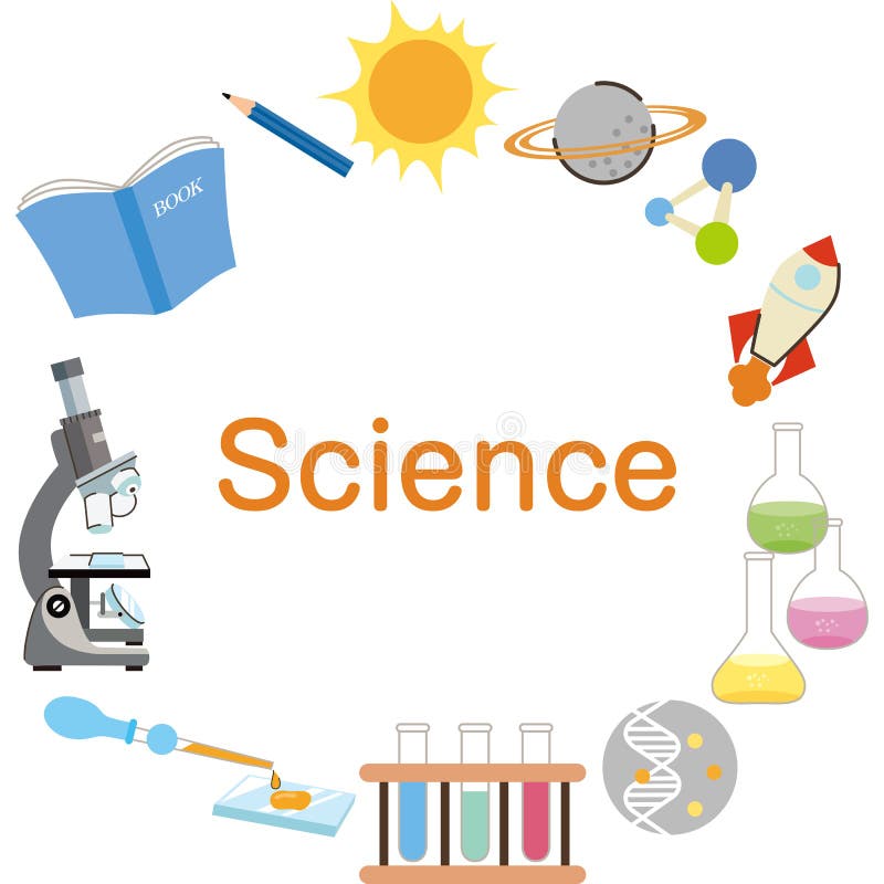 Science Learning Equipments Stock Vector - Illustration of study ...