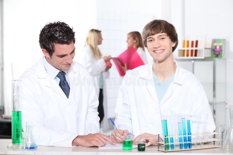 Science lesson stock photo. Image of dark, smiling, chemistry - 31131286