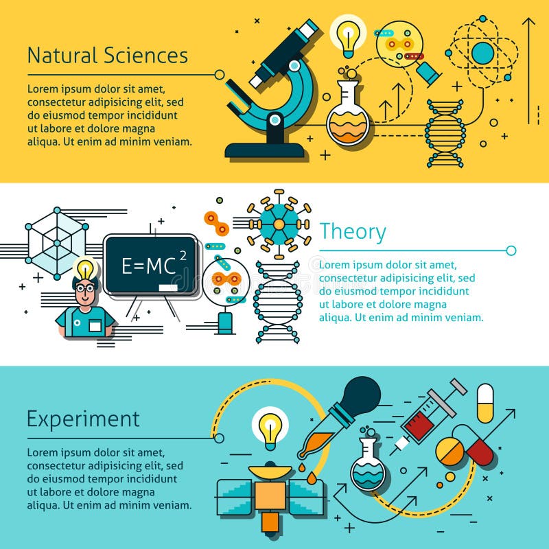Science Line Icons. Chemical Icons. Circle Background. Minimal Linear ...