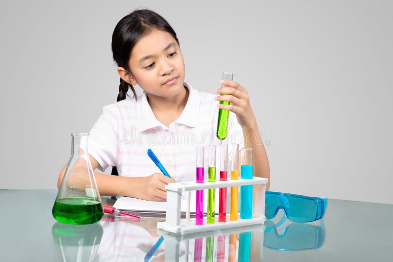 Young Girl Study Solar System in Science Class Stock Photo - Image of ...