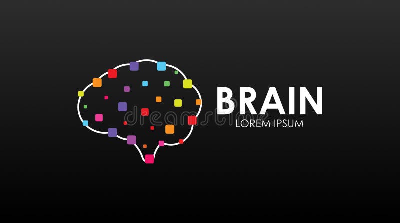 Brain Logo Vector for Science Purpose Stock Illustration - Illustration ...