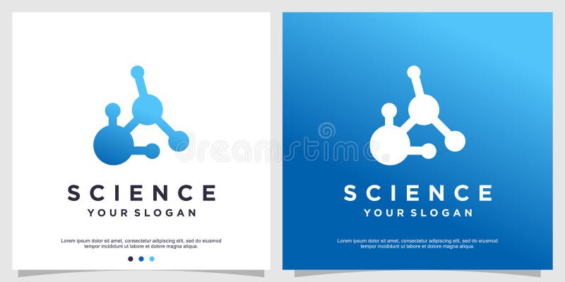 Science Logo Concept with Creative Element Style Premium Vector Stock ...