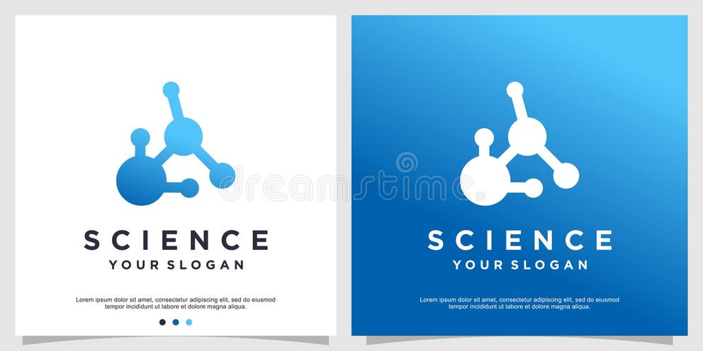 Science Logo Concept with Creative Element Style Premium Vector Stock ...