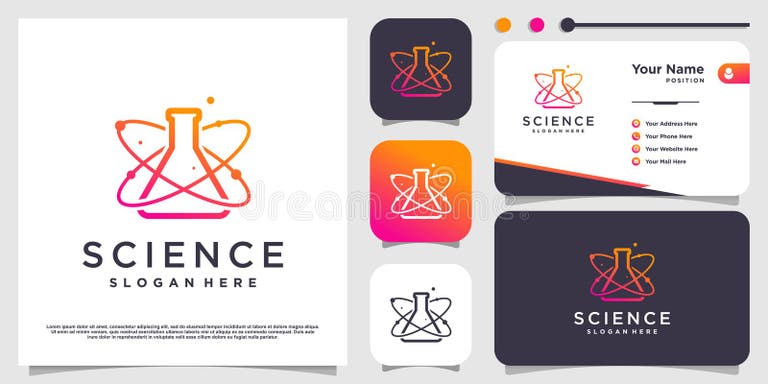 Science Logo with Modern Labs Concept Premium Vector Stock Vector ...