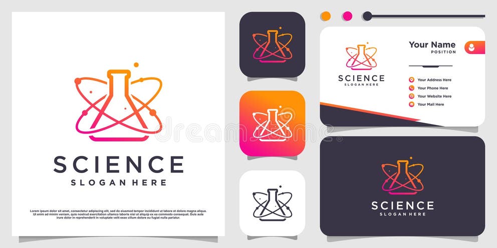 Science Logo with Modern Labs Concept Premium Vector Stock Vector ...
