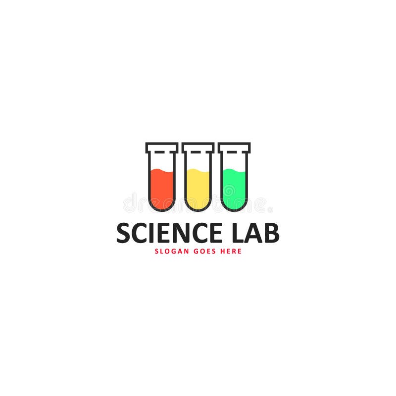Science Logo Vector Art Template Stock Vector - Illustration of atom ...