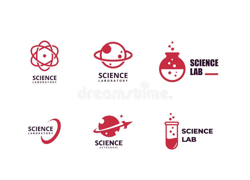 Science Logo Template, Laboratory Vector Logo Bundling, Science Emblem ...