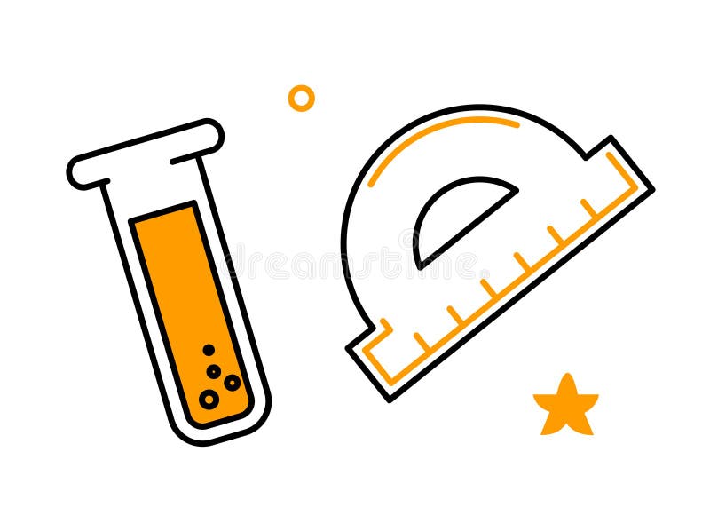 Science and Math School Tools Icon Set. Vector Illustration Stock ...