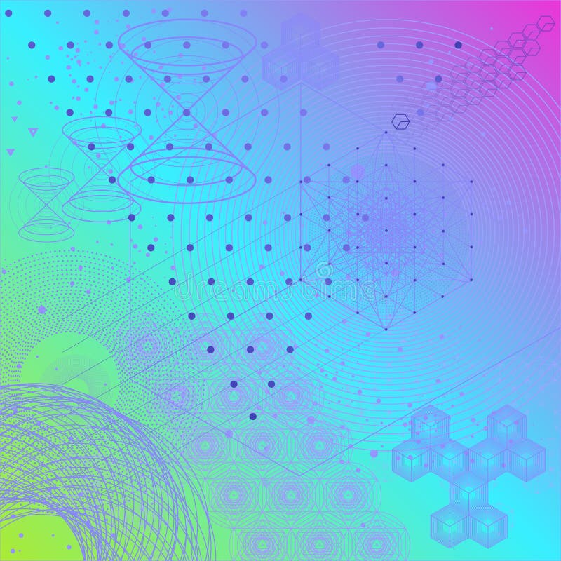 The Science and Mathematics Abstract Background Stock Vector ...