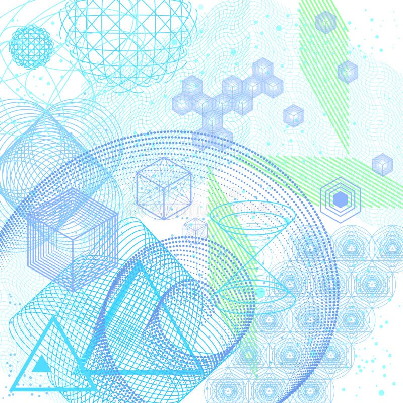 The Science and Mathematics Abstract Background Stock Vector ...