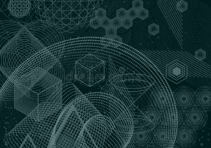 The Science and Mathematics Abstract Background Stock Vector ...