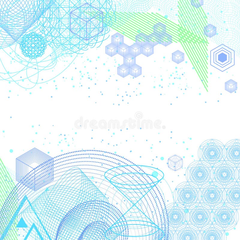 The Science and Mathematics Abstract Background Stock Vector ...