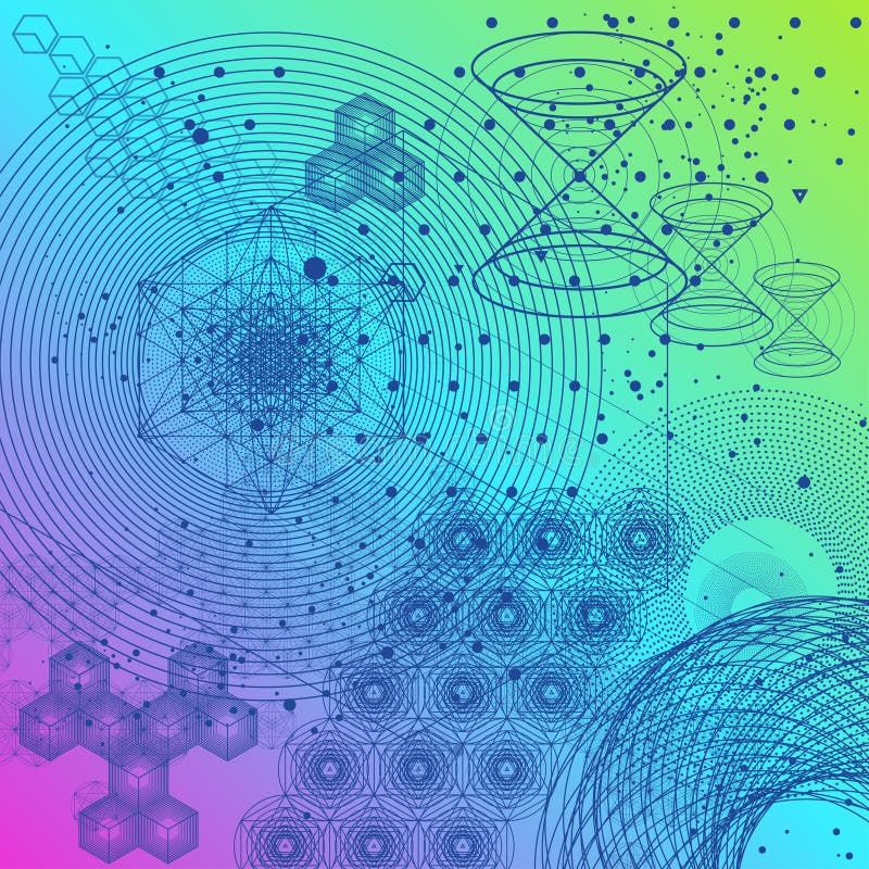 The Science and Mathematics Abstract Background Stock Vector ...