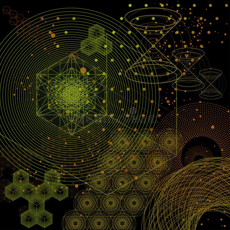 The Science and Mathematics Abstract Background Stock Vector ...