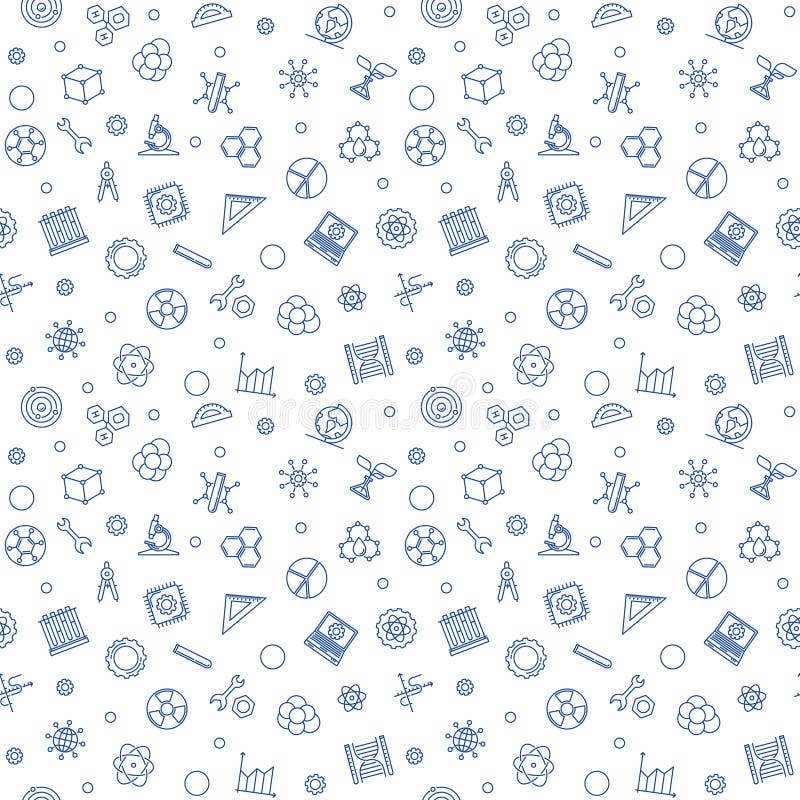 Mathematics Seamless Pattern Stock Vector - Illustration of pencil ...