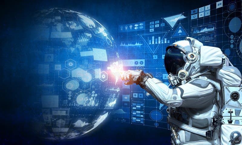 Science and Media Technologies. Mixed Media Stock Image - Image of ...