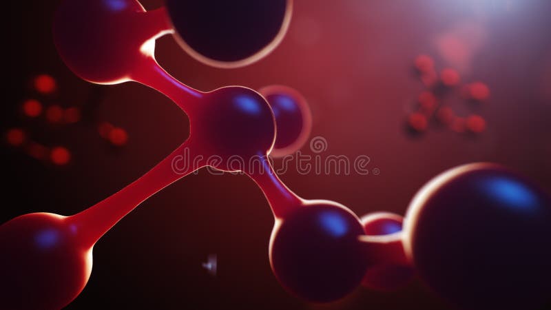 Science or Medical Background with Molecules and Atoms. Stock ...