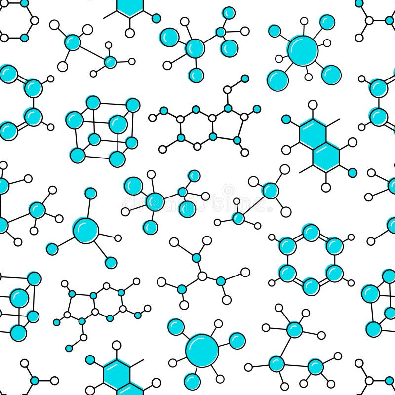Molecular Pattern Background Stock Vector - Illustration of abstract ...