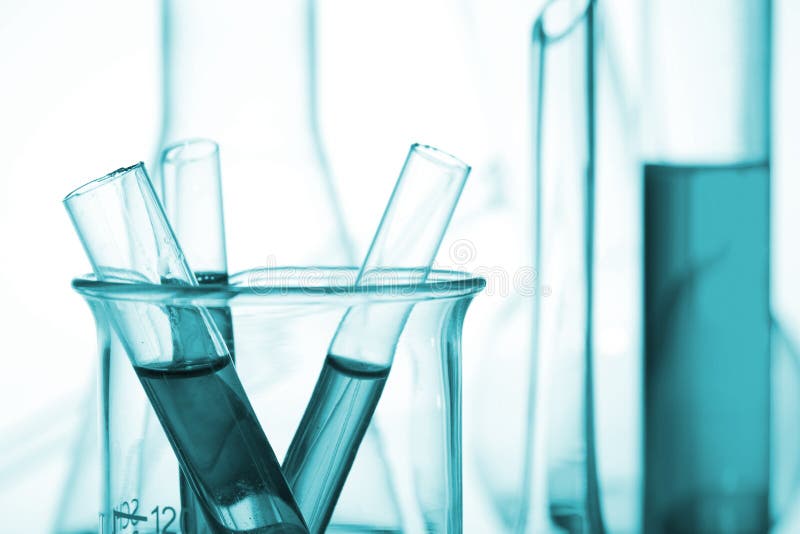 Science and Medical Research Test Tubes Stock Photo - Image of material ...