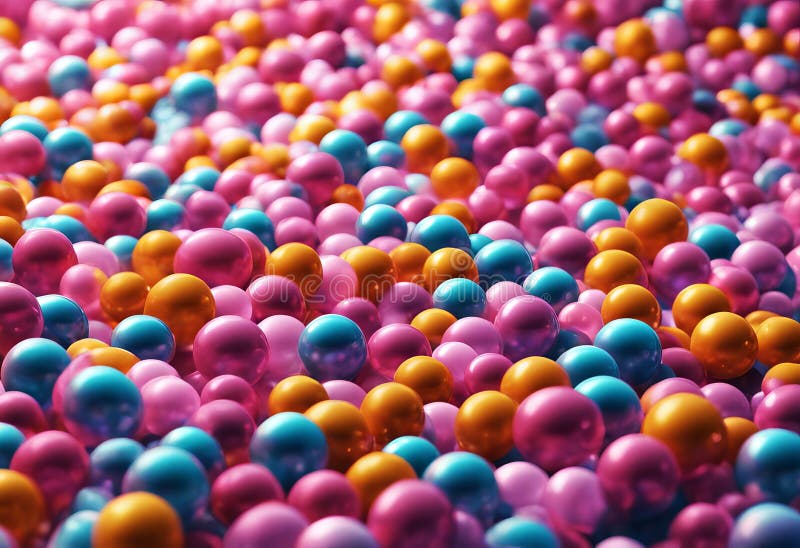 Science Modern Abstract 3d Concept Pastel Plastic Physics Bubbles ...