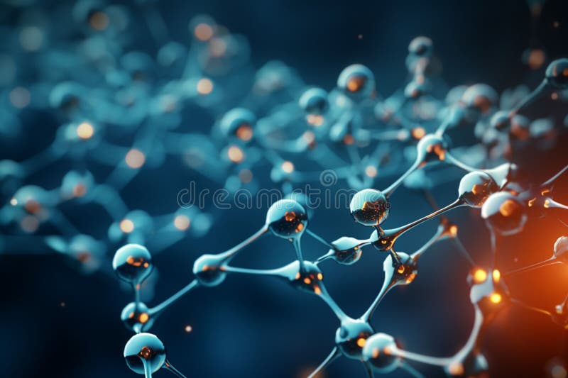 Science Molecular Structure Background with Atom Molecule Medical ...